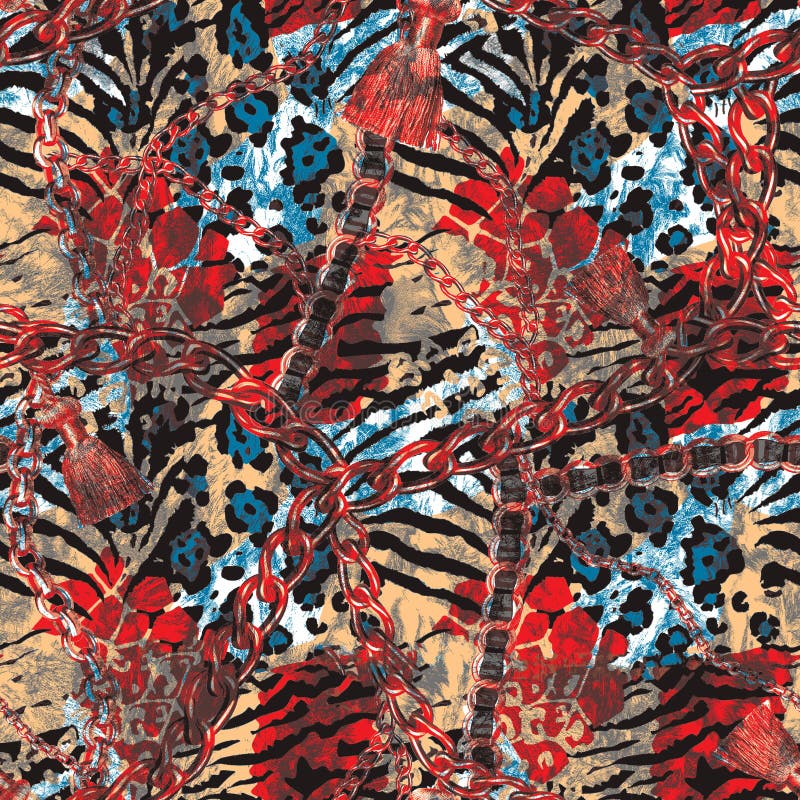 Textured Printing Design. Animal Pattern. Stock Illustration ...