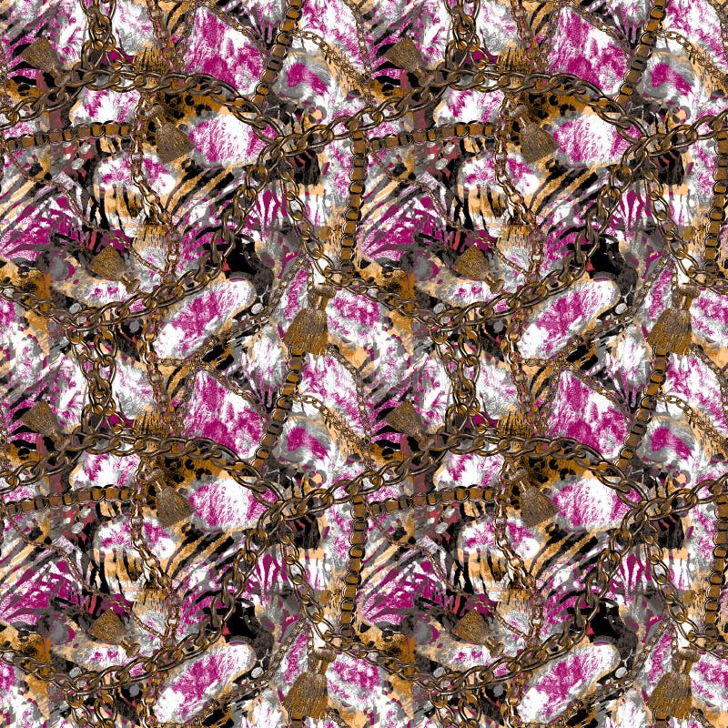 Textured Printing Design. Animal Pattern. Stock Illustration ...