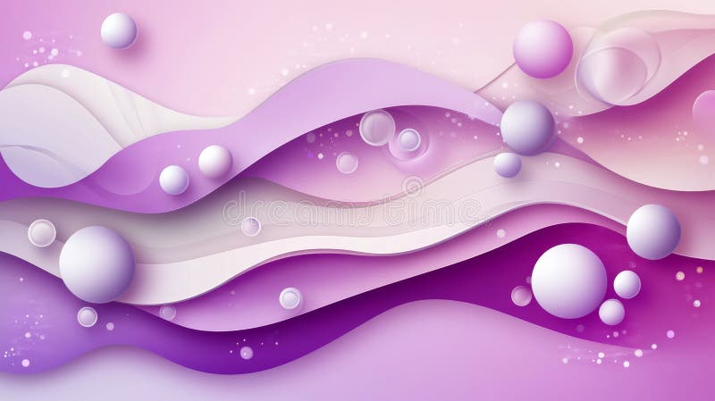 A Textured Purple Landscape Featuring Waves and Round Shapes Stock ...