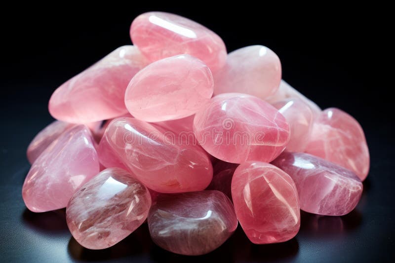 Textured Quartz Stones Pink Background. Generate Ai Stock Photo - Image ...