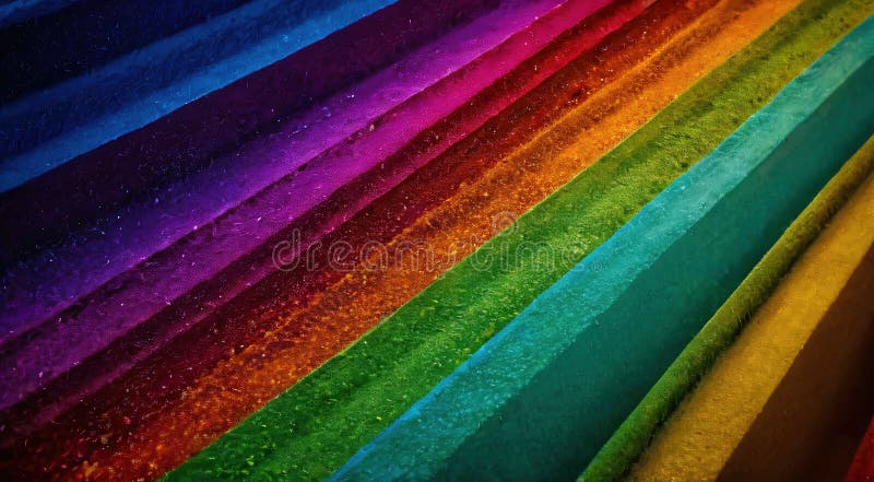 Textured Rainbow Surface with Layered Fabric Look Stock Illustration ...