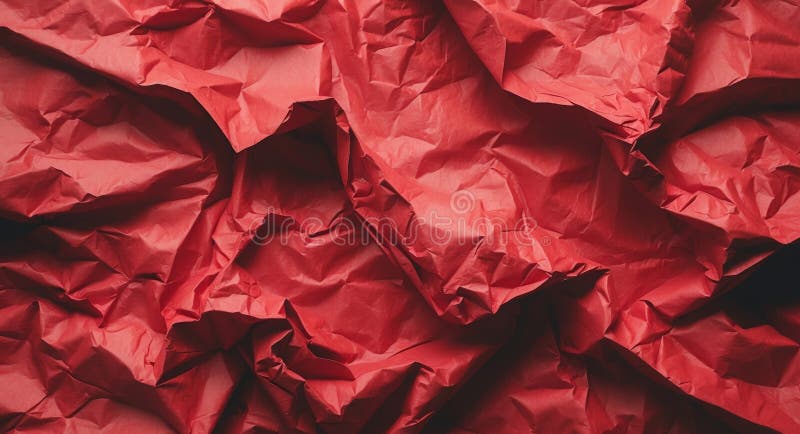 Textured Red Background with Crumpled Paper Effect Creating an ...