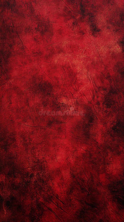 Textured Red Background with Rough Brush Strokes and Grunge Effect ...