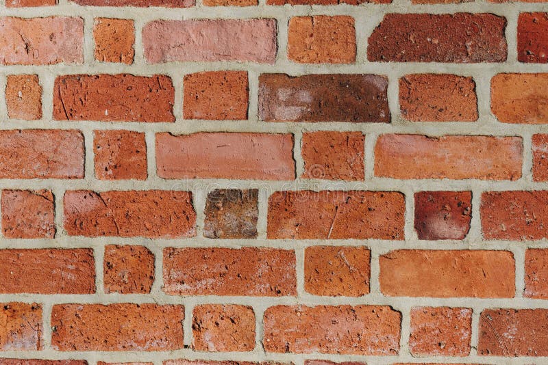 Textured Red Brick Wall Background or Backdrop, Rectangular Red ...
