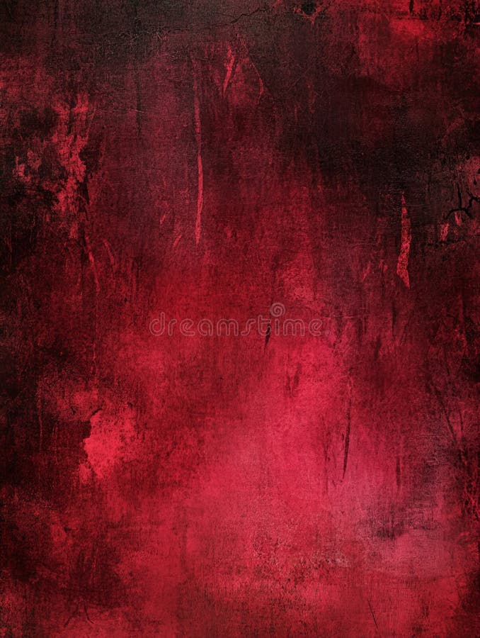 Textured Red Grunge Background with Abstract Dark Strokes and Patterns ...