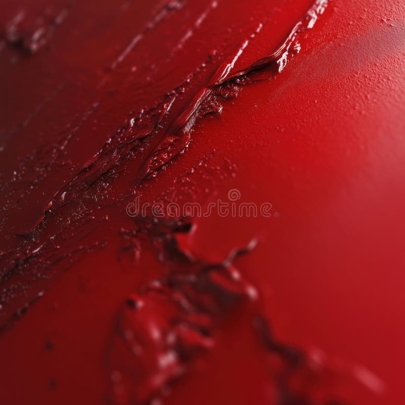 Textured Red Surface with Glossy Paint and Intricate Details Stock ...