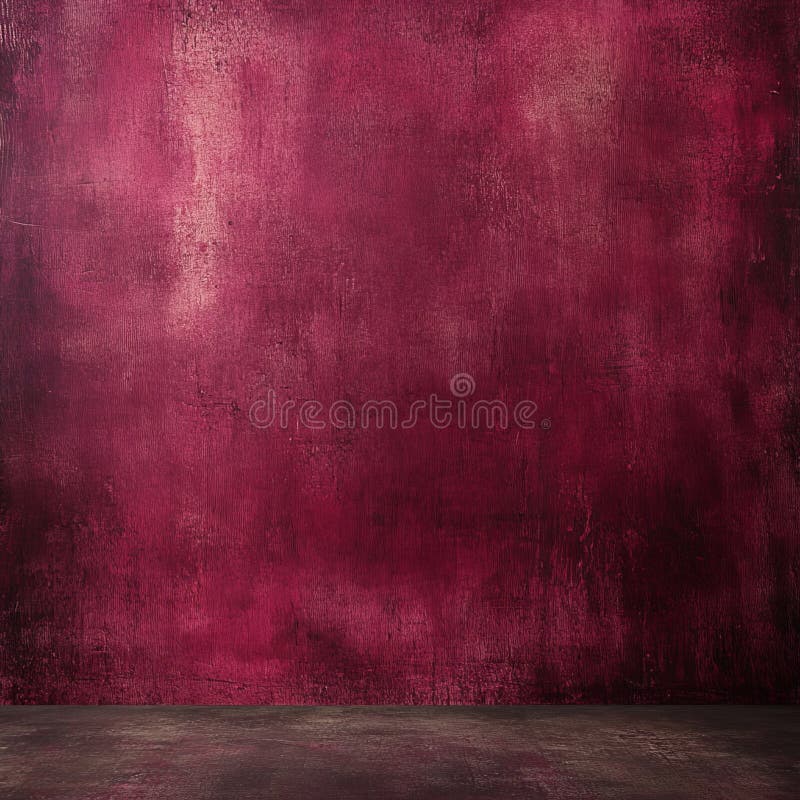 Textured Red Wall with Vintage Rustic Finish and Subtle Shadows Stock ...