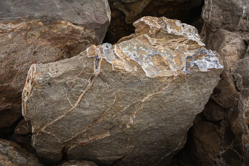 Rock Eroded by Wind and Water Stock Photo - Image of mineral ...