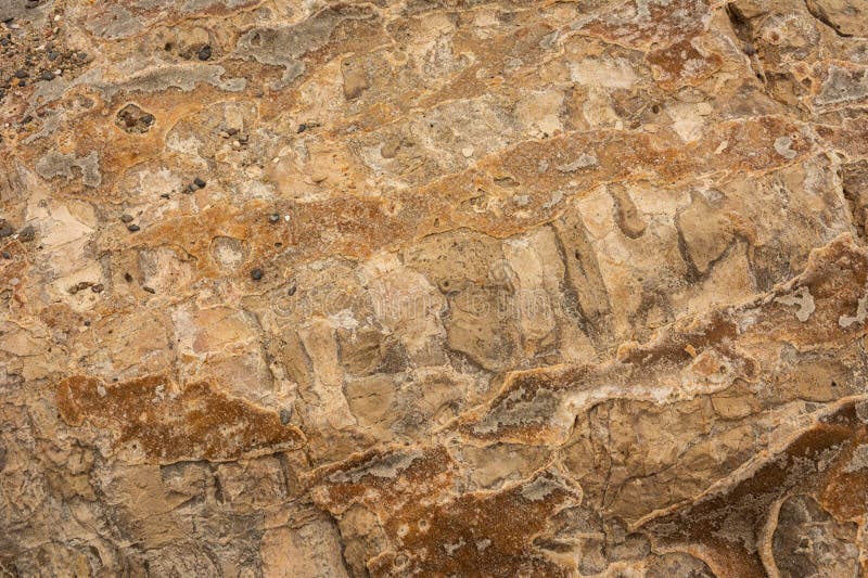 Rock Eroded by Wind and Water Stock Photo - Image of marine, geological ...