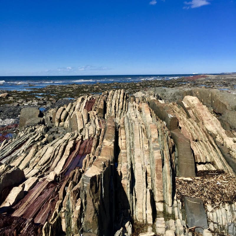 Textured Rocks on the Shore Stock Photo - Image of rocks, shore: 155358848