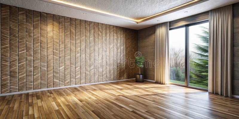 Textured Room Walls and Floor Background Stock Illustration ...