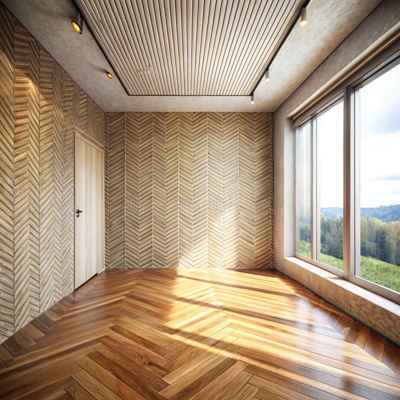 Textured Room Walls and Floor Background Stock Illustration ...