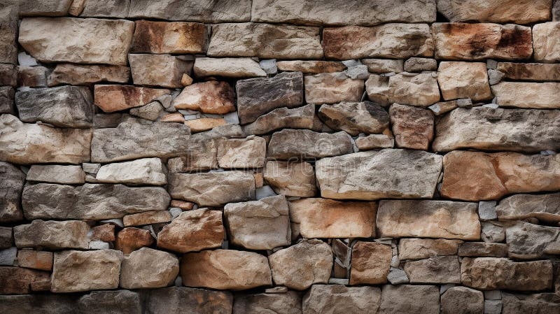 Textured Rough Stone Wall Background Stock Illustration - Illustration ...