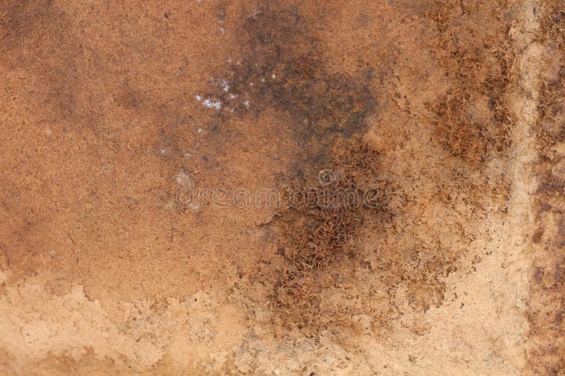 Textured, Rust-colored Surface with Uneven Patches of Darker Brown and ...
