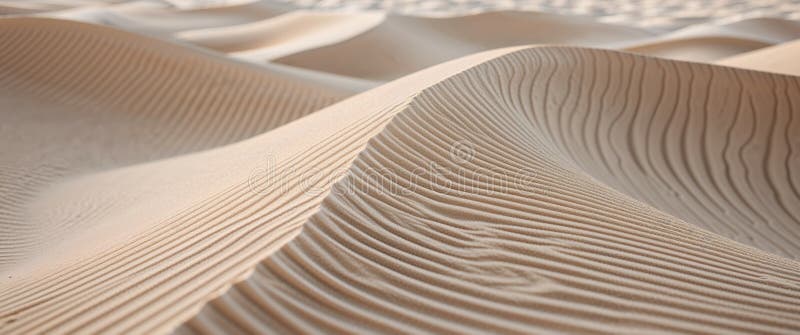 Textured Sand Formation with Parallel Undulations Stock Photo - Image ...