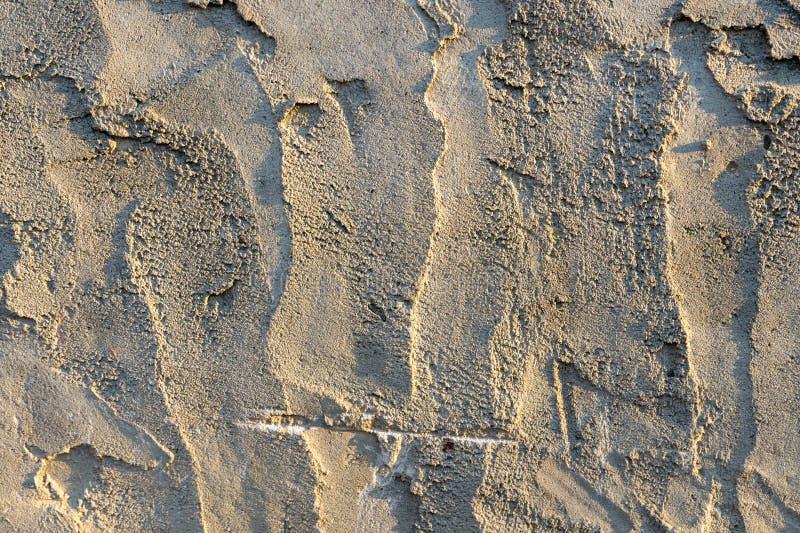Textured Surface Created by Sand and Light at Sunset Stock Image ...