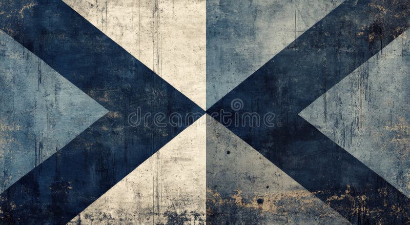Textured Scottish Flag Design Featuring Blue and White Colors on a ...