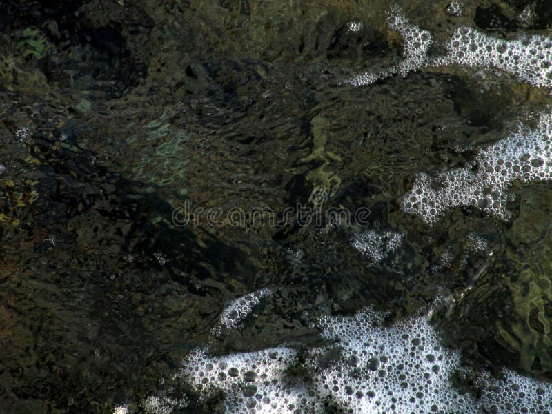 Textured Sea Foam with Bubbles Stock Photo - Image of shallow, aquatic ...