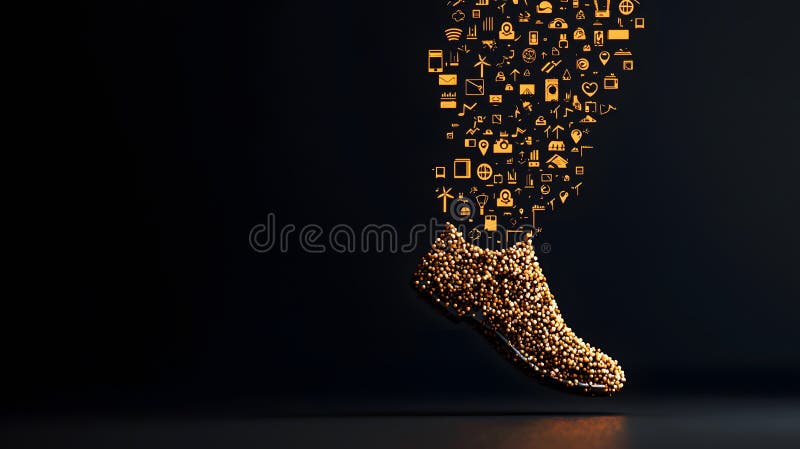 The Transformation of a Shoe: Icons and Symbols Dissolving into the Air ...