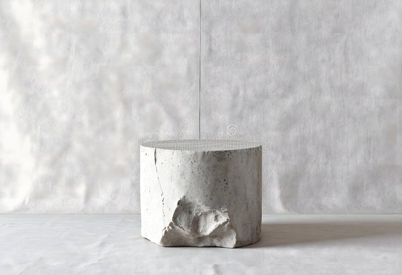 Textured Silver Cylinder Product Stage Stock Illustration ...