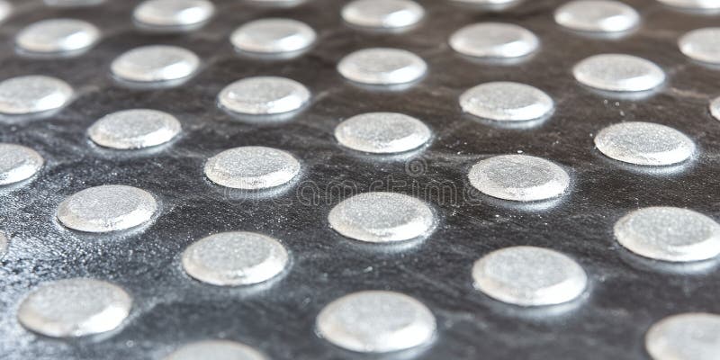 Textured Silver Dots on Dark Surface Abstract Background Close Up ...