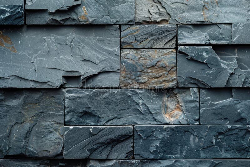 Textured Slate Stone Wall Background Stock Illustration - Illustration ...