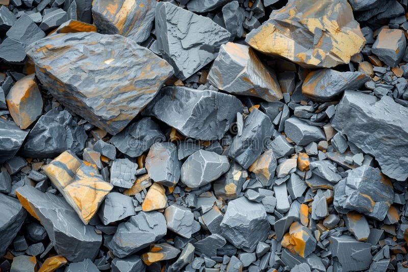 Textured Slate Stones in Various Shades with Natural Patterns, Perfect ...