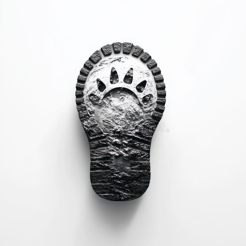 Textured Boot Sole Print stock illustration. Illustration of print ...