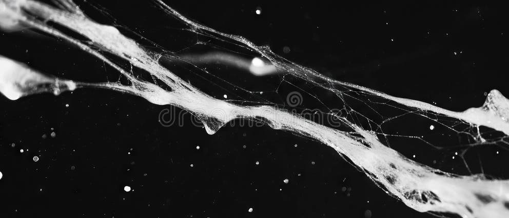 Overlay Texture of Spider Web with Monochrome Colors on a Classic Black ...