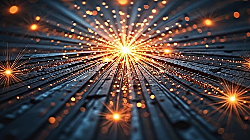 Textured Starburst Beams Shine with Elegance, Emitting Generative AI ...