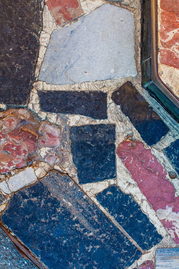 Textured Stone Background. Multi-colored Stone Tiles Stock Photo ...