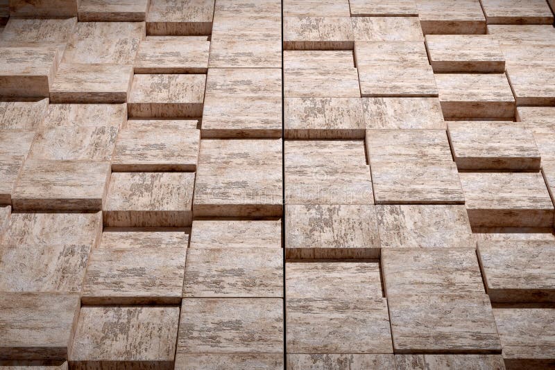 Textured stone cubes stock illustration. Illustration of interior ...