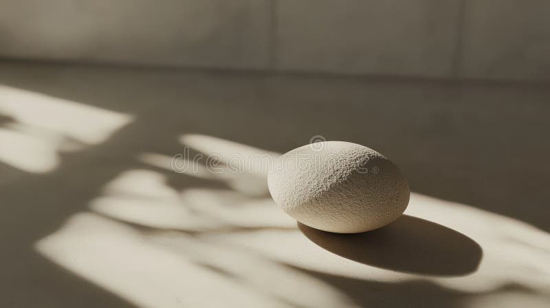Textured Stone Egg with Dramatic Lighting Stock Image - Image of material, tones: 355300413