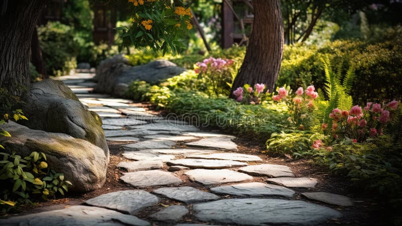 Textured Stone Path Background Stock Illustration - Illustration of ...