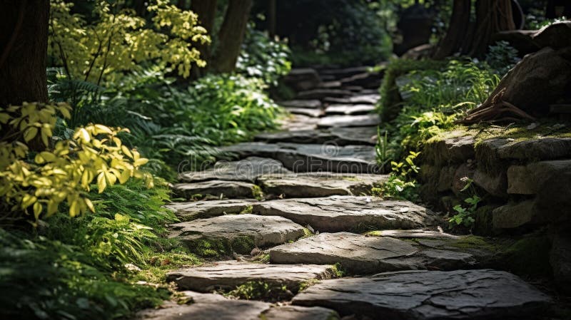 Textured Stone Path Background Stock Illustration - Illustration of ...