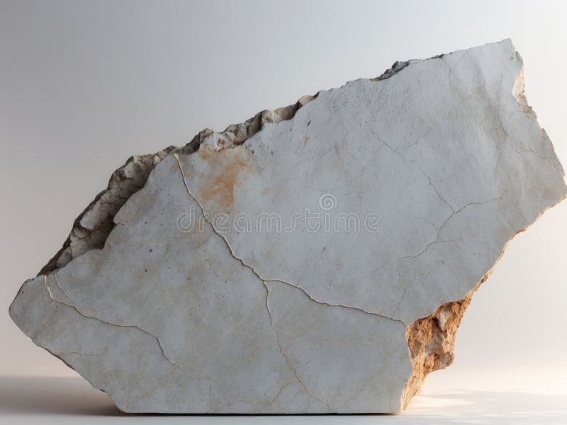 Textured Stone Slab with Natural Cracks and Edges. Stock Photo - Image ...