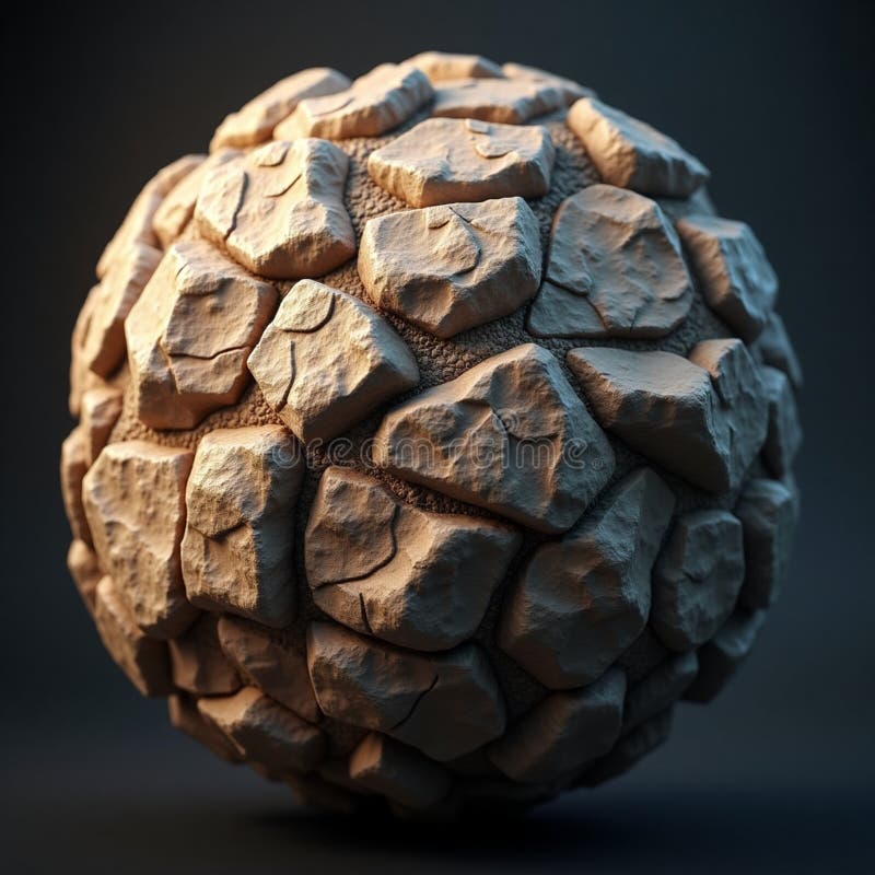 Textured Stone Sphere stock photo. Image of effect, concept - 366695070