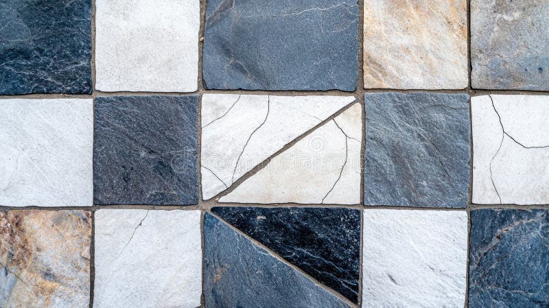 Textured Stone Tile Flooring Pattern Stock Illustration - Illustration ...