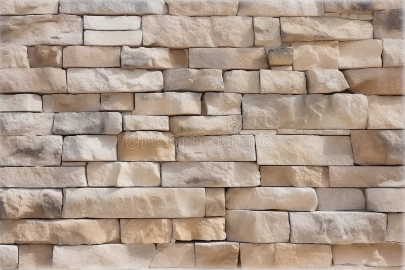 Textured Stone Wall Brick with a Seamless Pattern of Sandstone Facade ...