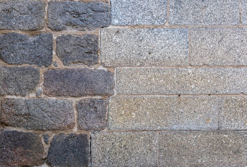 Textured Stone Wall Contrast Gray Brown Natural Design Patterns Stock ...