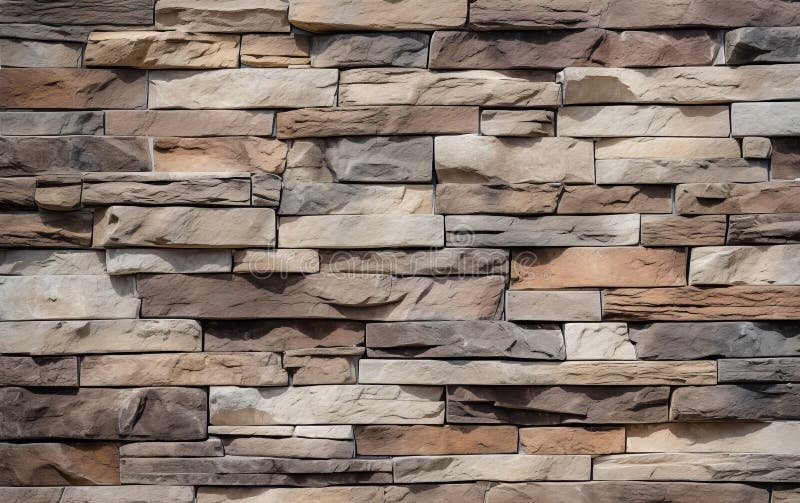 Textured Stone Wall, an Example of Contemporary Construction and Design ...