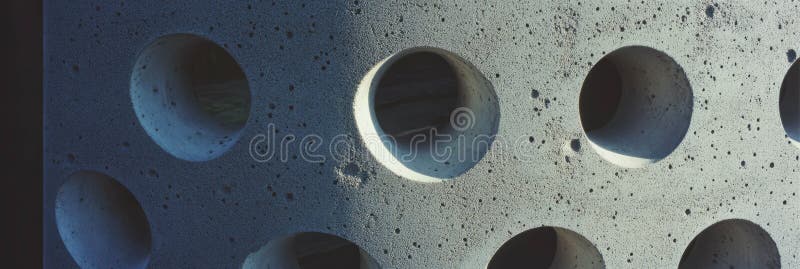 Textured Stone Wall with Perforated Rubber and Matte Metal Features in ...