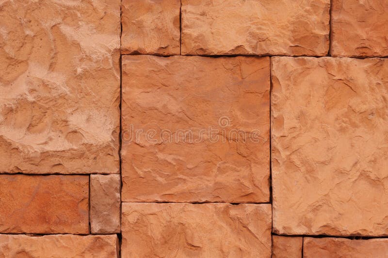 Textured Stone Wall Tile. Rough Sandstone Surface Stock Image - Image ...