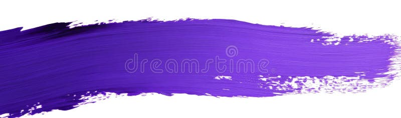 A Textured Stroke of Purple Paint, Highlighted on a Transparent Base ...