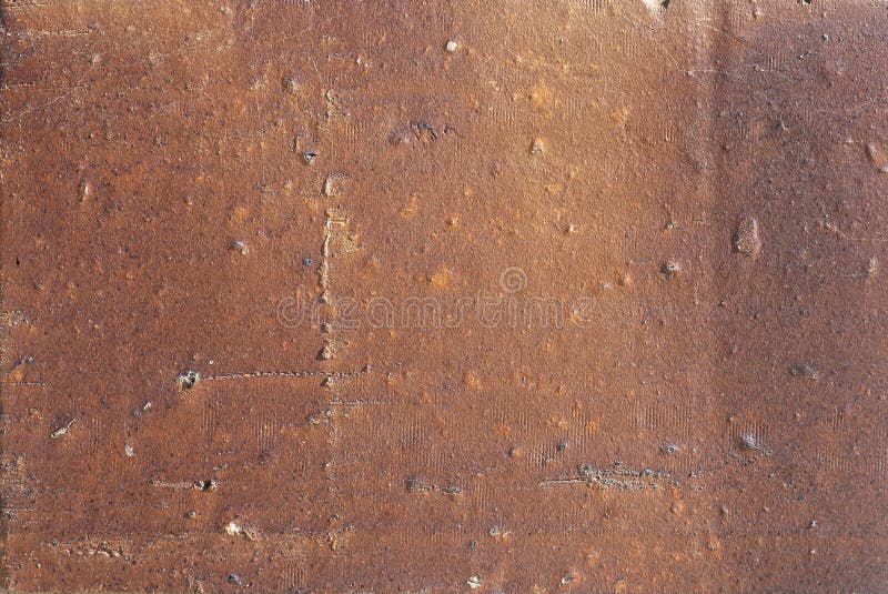 Textured Stucco Full Frame Image in Glossy Terracotta Colour. Real and ...