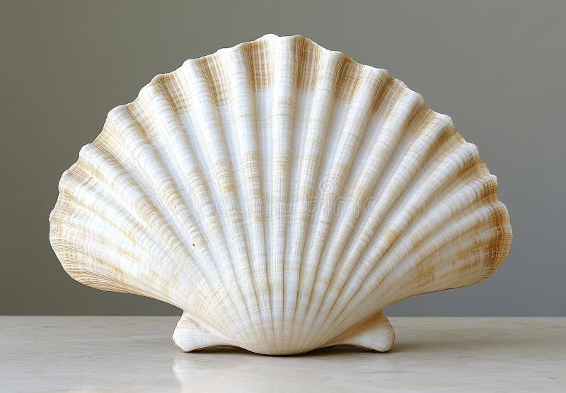 The Textured Surface of a Beautiful Seashell is Captured in a Close-up ...