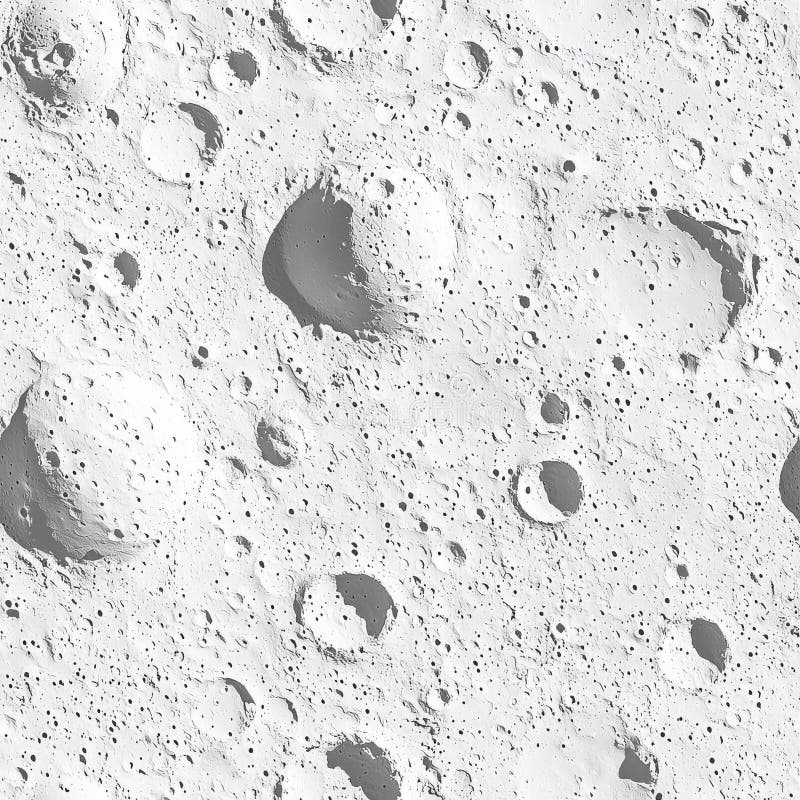 Textured Surface of Celestial Body with Diverse Crater Patterns Stock ...
