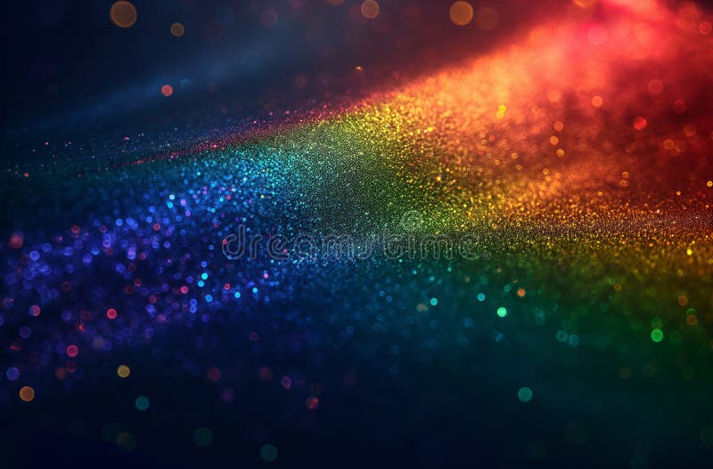 Spectrum Sparkles with a Brilliant Rainbow Stock Image - Image of ...