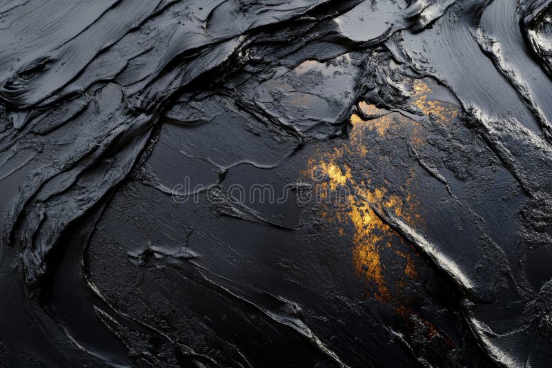 Textured Surface of Crude Oil a Close Up Exploration of Natural Oil ...