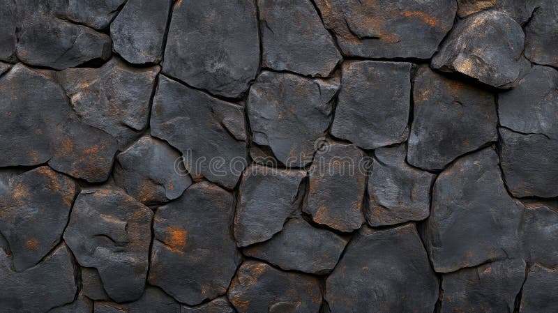 Textured Surface of Dark Stones Intricately Arranged, Perfect for ...